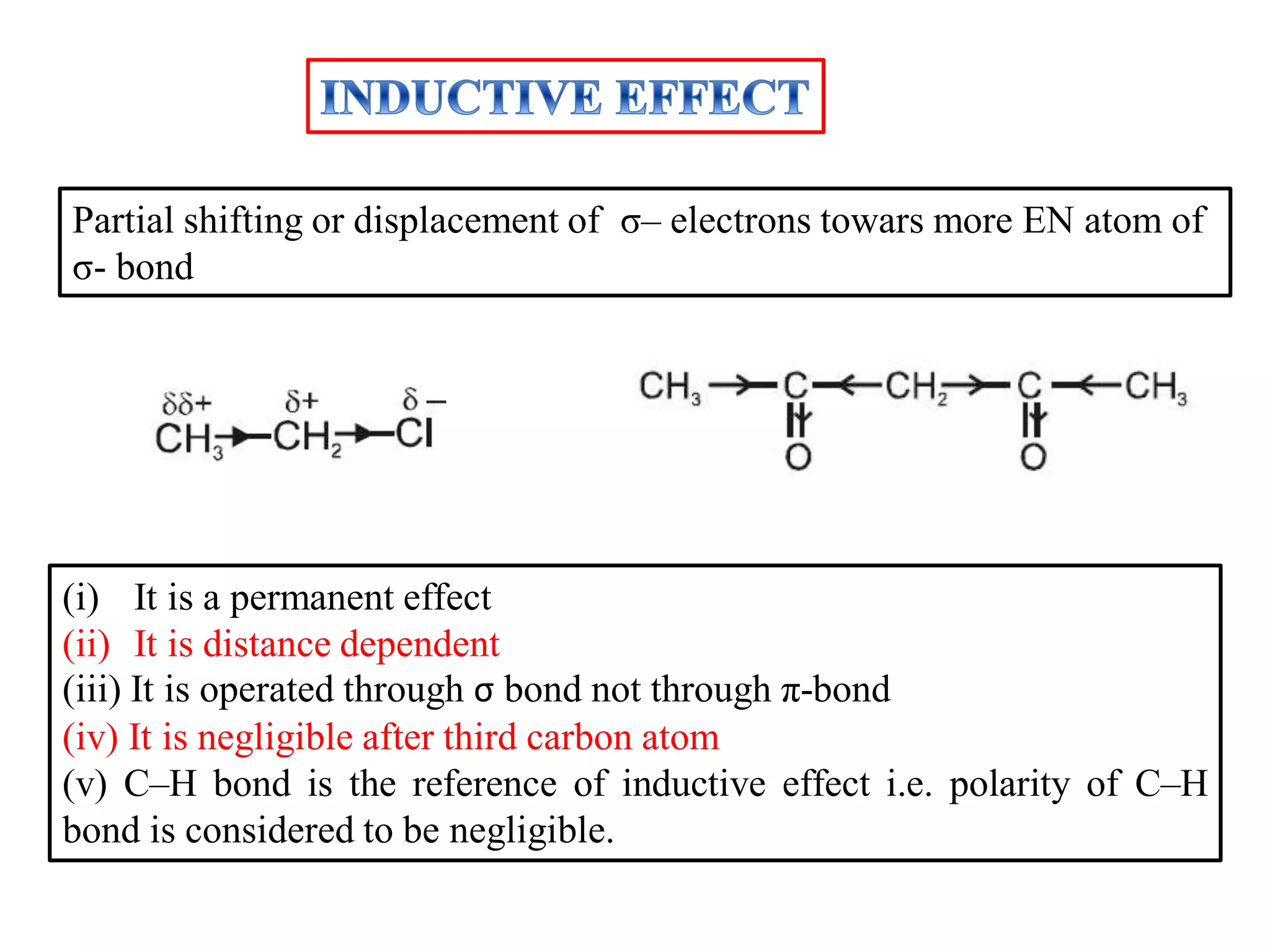 Inductive Effect Pptx Pdf Chemistry Science
