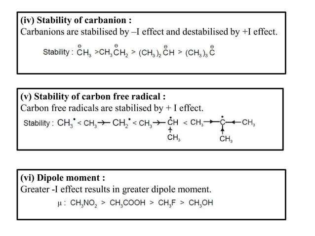 Inductive effect pptx | PDF | Chemistry | Science
