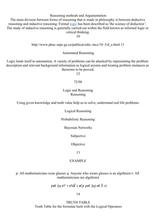 Inductive Essay Examples | PDF