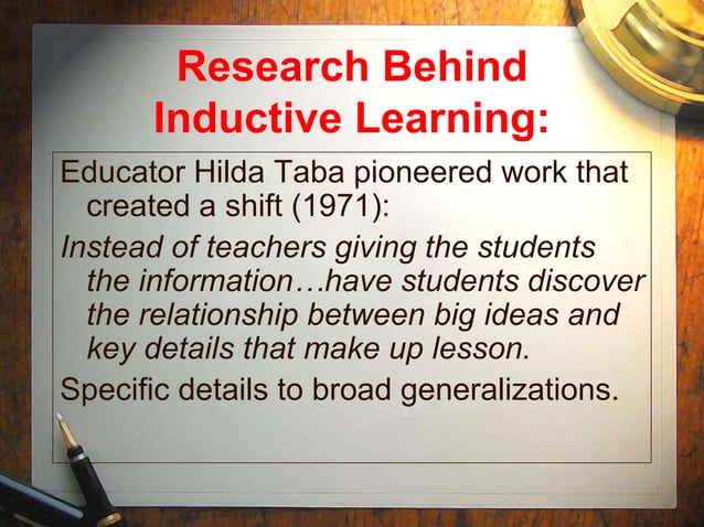 Inductive Learning Examples.ppt | Educational Assessment | Education