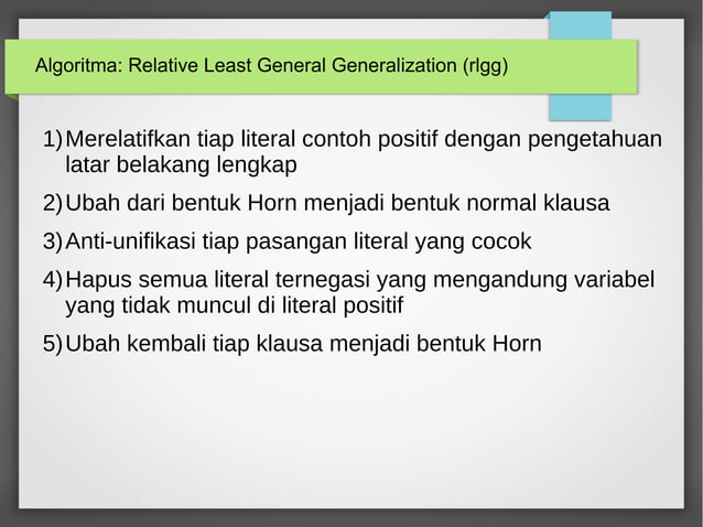 Inductive Logic Programming | PPT