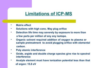 Inductively coupled mass spectrometry | PPT