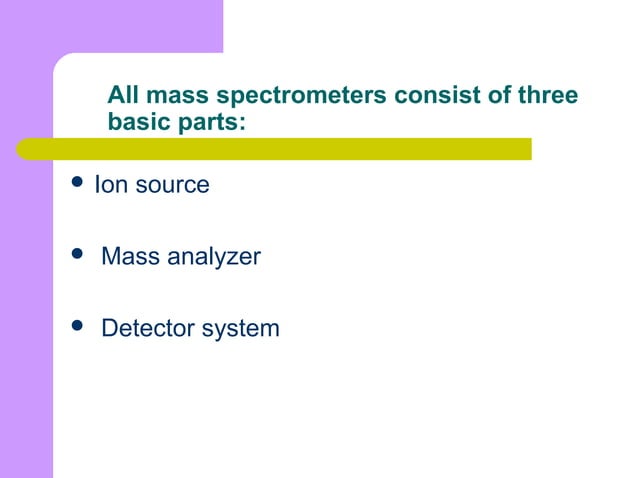 Inductively coupled mass spectrometry | PPT | Chemistry | Science