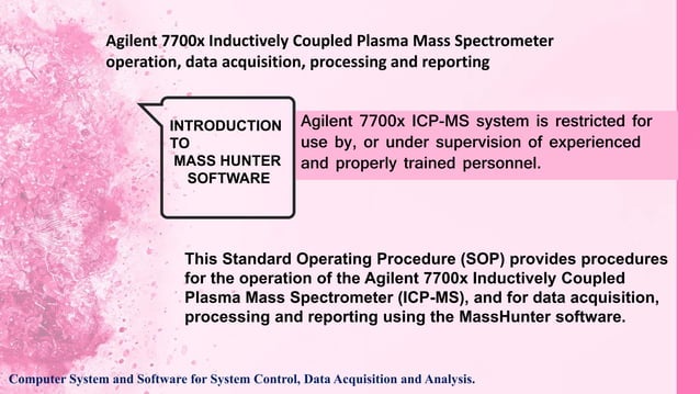 Inductively coupled plasma mass spectrometry | PPTX
