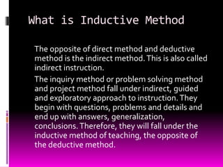 Inductive method by Anna Mapeth Evangelista | PPTX