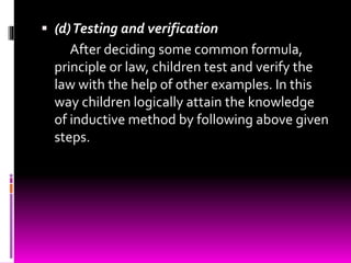 Inductive method by Anna Mapeth Evangelista | PPTX