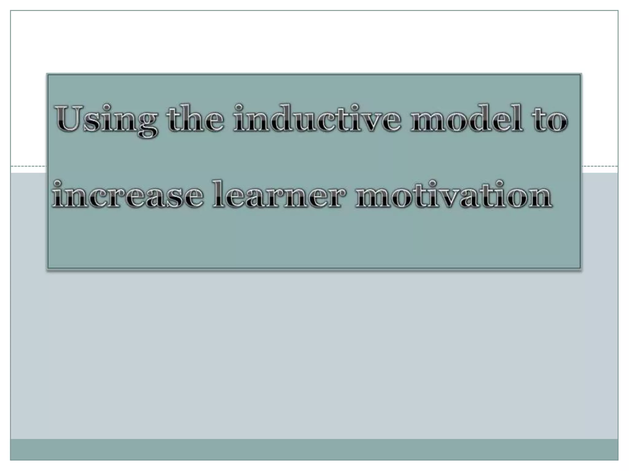 Inductive Model | PPTX