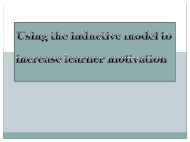 Inductive Model | PPTX | Education