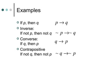 Inductive reasoning & logic | PPT