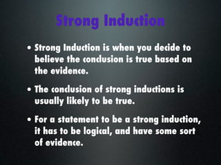 Inductive reasoning powerpoint | KEY