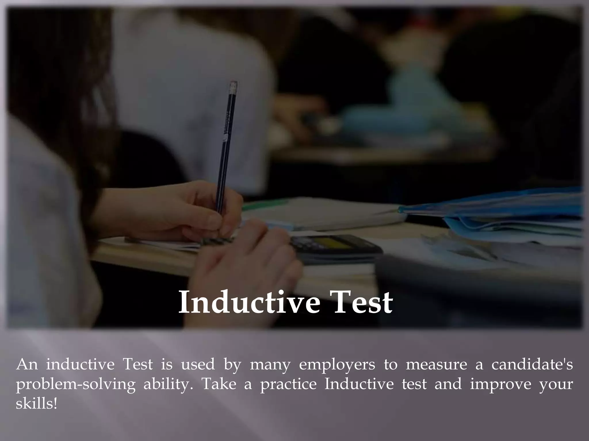Inductive test | PPT