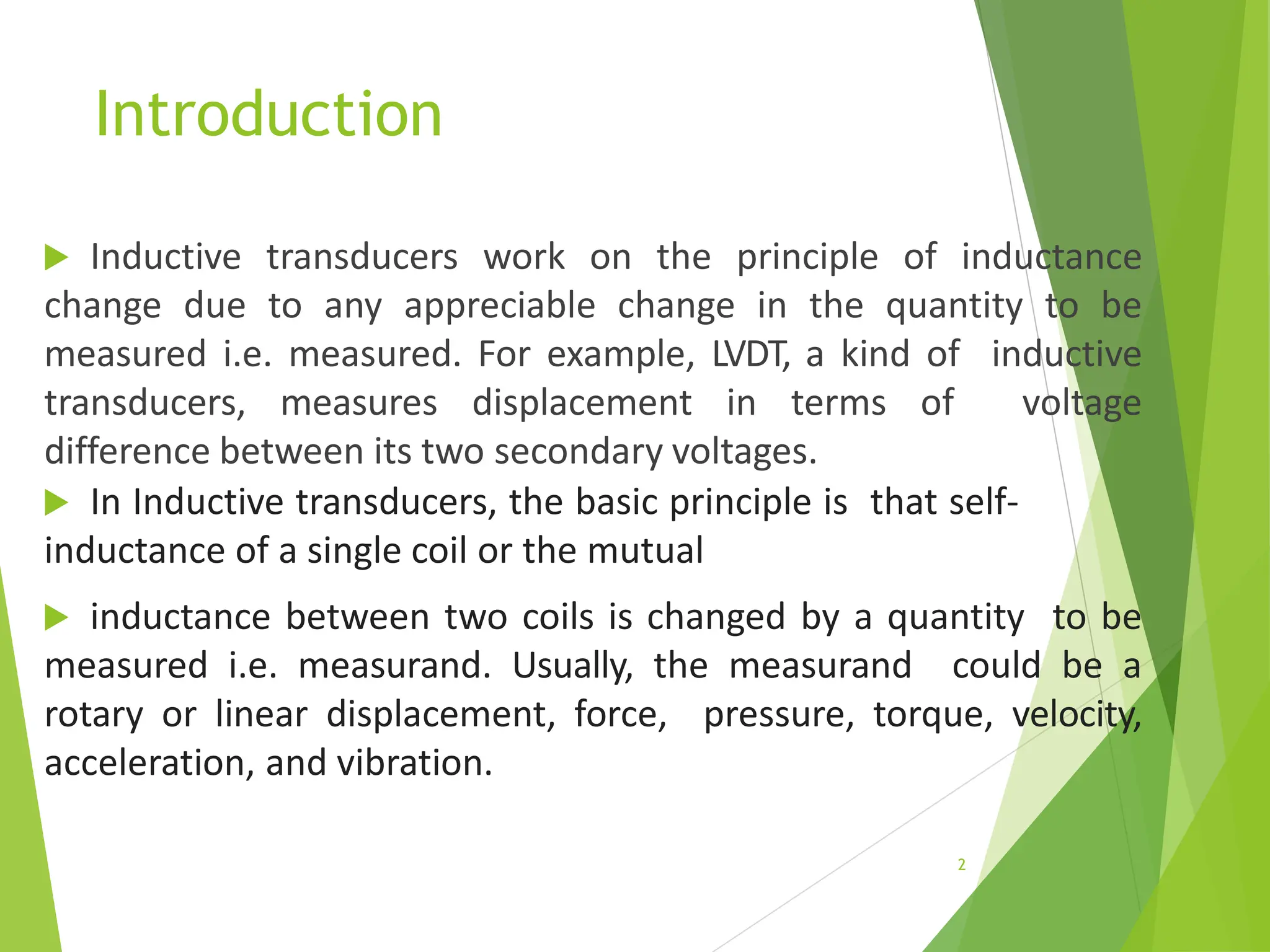 Inductive Transducers-biosensors and transducers | PDF