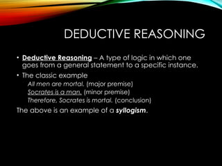 Inductive versus Deductive Reasoning.ppt