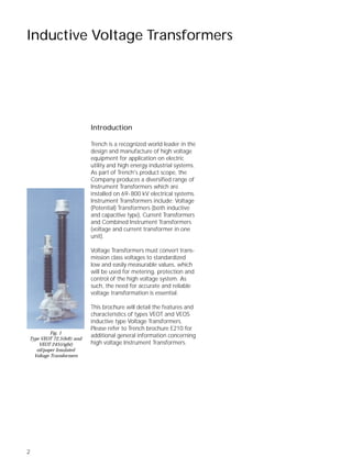 Inductive voltage transformers | PDF