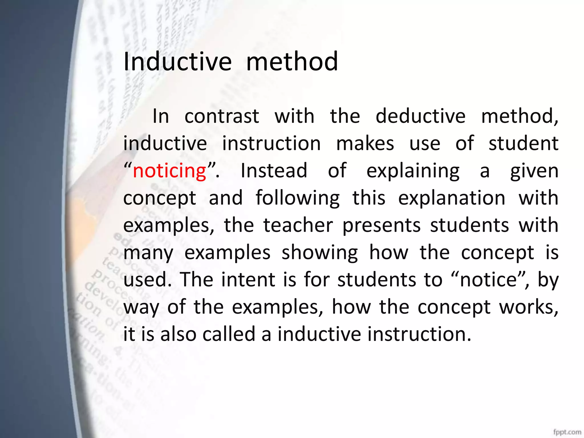 Inductive vs Deductive Method | PPTX