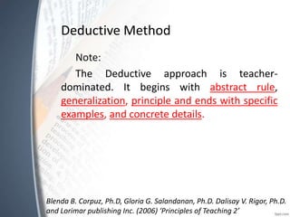 Inductive vs Deductive Method | PPTX