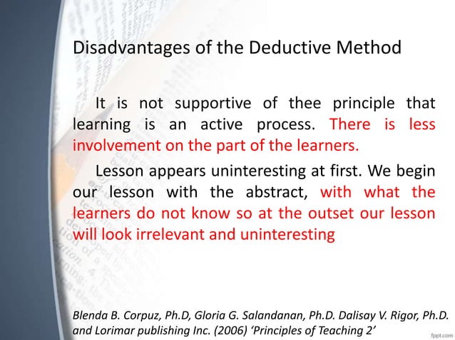 Inductive vs Deductive Method | PPTX