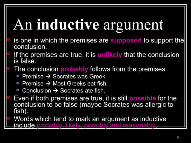 Inductive vs deductive reasoning | PPT | Science