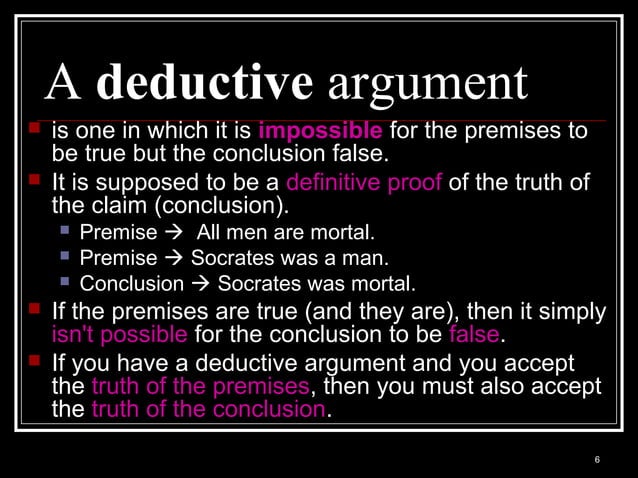 Inductive vs deductive reasoning | PPT | Science