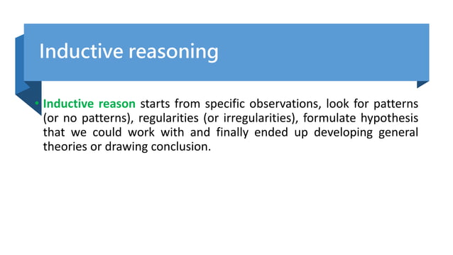Inductive vs deductive reasoning.pptx | Science