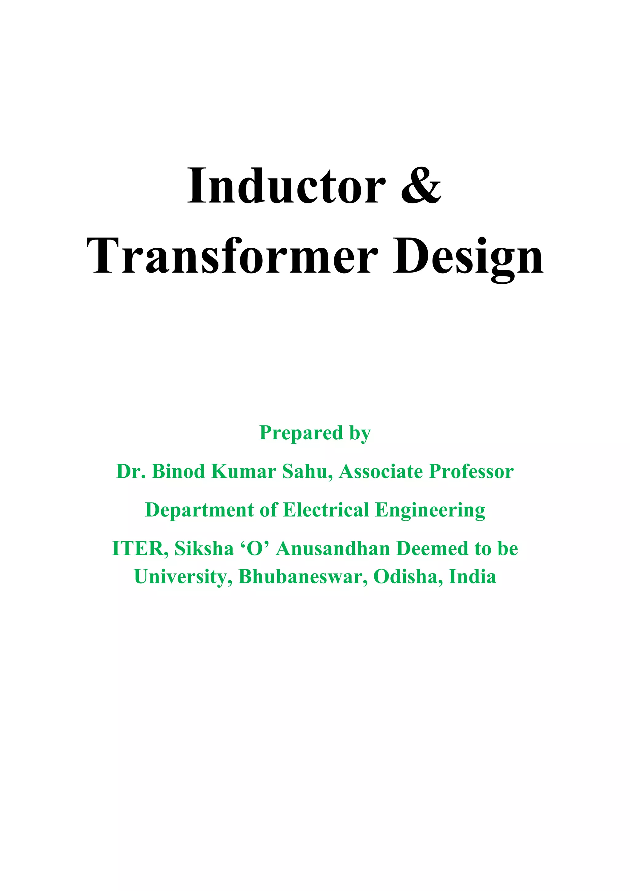 Inductor and transformer desing | PDF