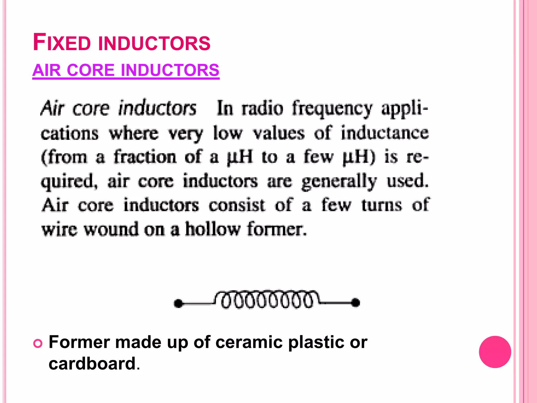 Inductors | PPTX | Physics | Science