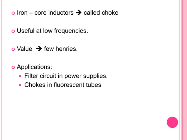 Inductors | PPTX | Physics | Science