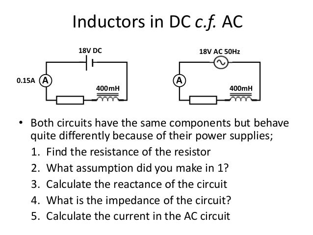 Inductors in AC Circuits