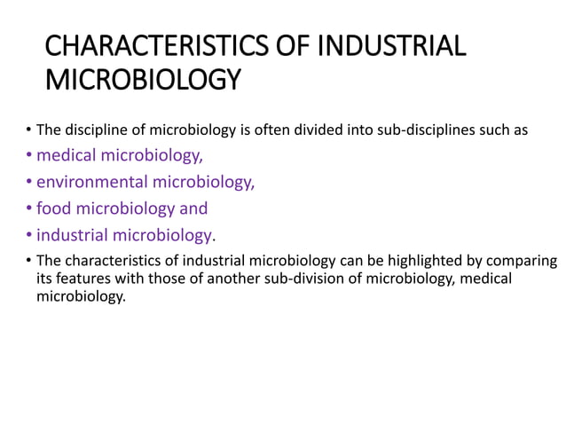 Scope of Industrial Microbiology and Biotechnology | PDF