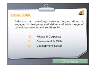 Inductus-CSR initiatives | PDF
