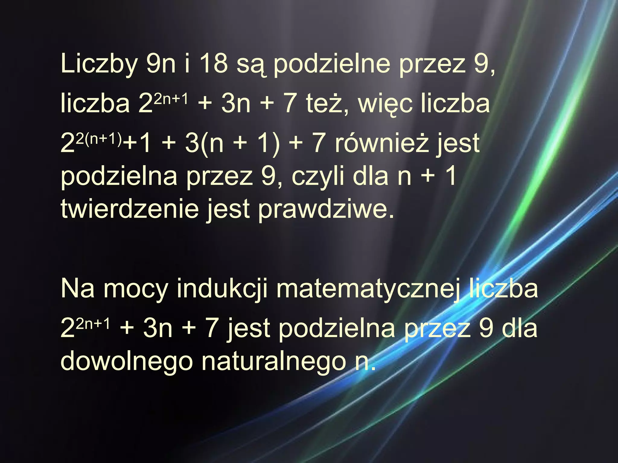 Indukcja matematyczna | PPT | Physics | Science