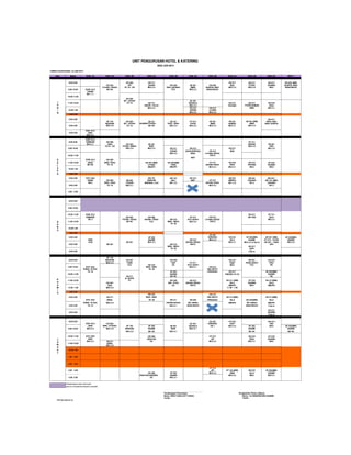 JPH TIMETABLE SESSION JUNE 2014_DHK | PDF