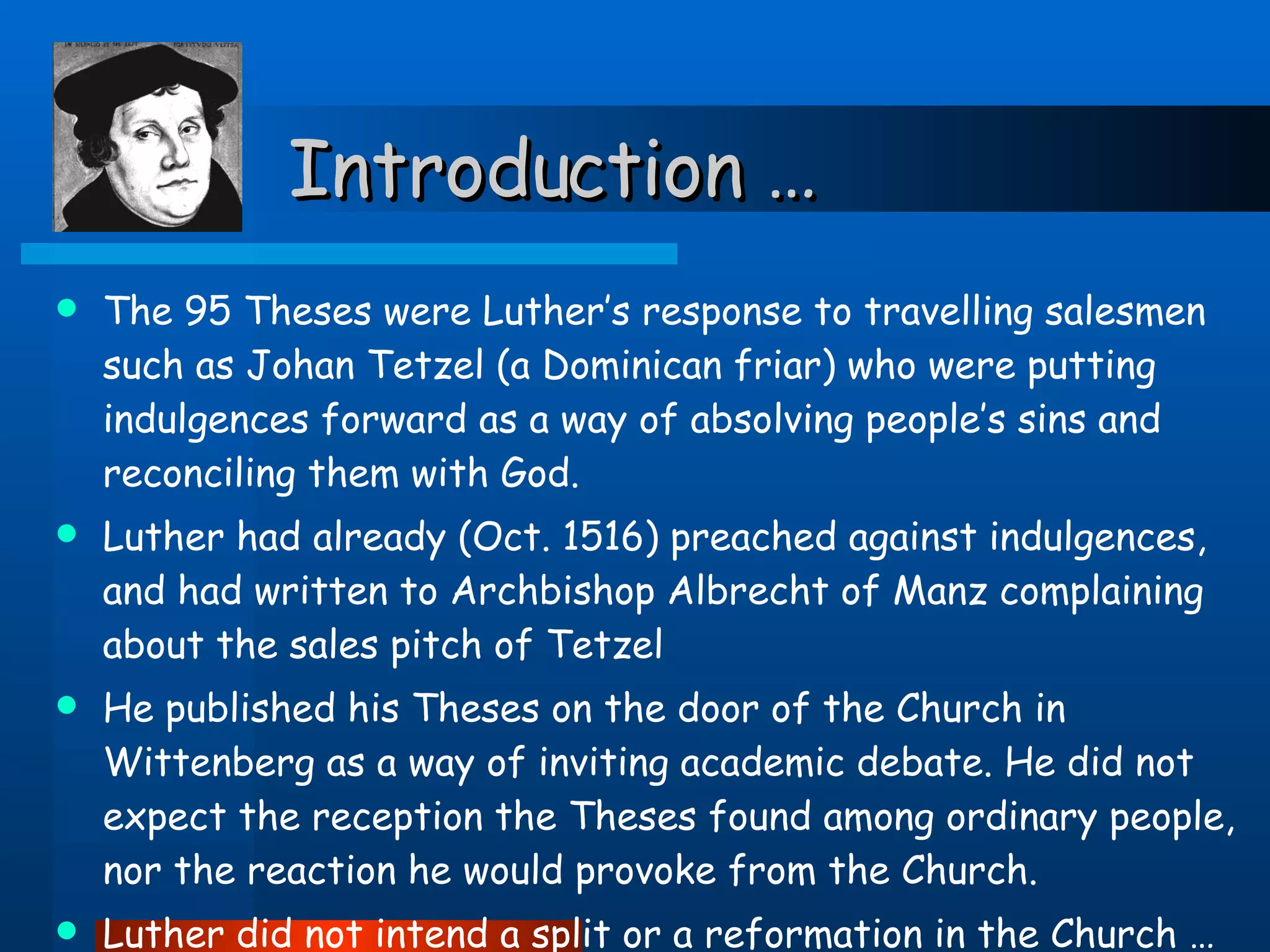Indulgences & 95 Theses | PPT