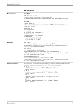 Indumax cls50 d endress+hauser datasheet-inductive conductivity sensor ...
