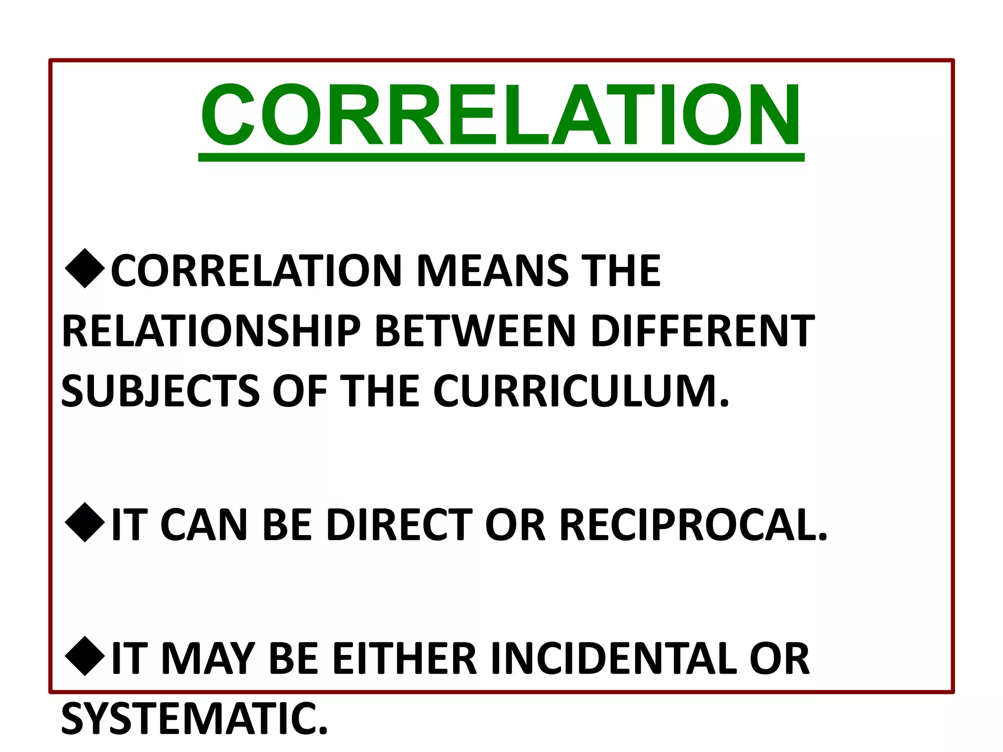 ICT CORRELATION | PPTX