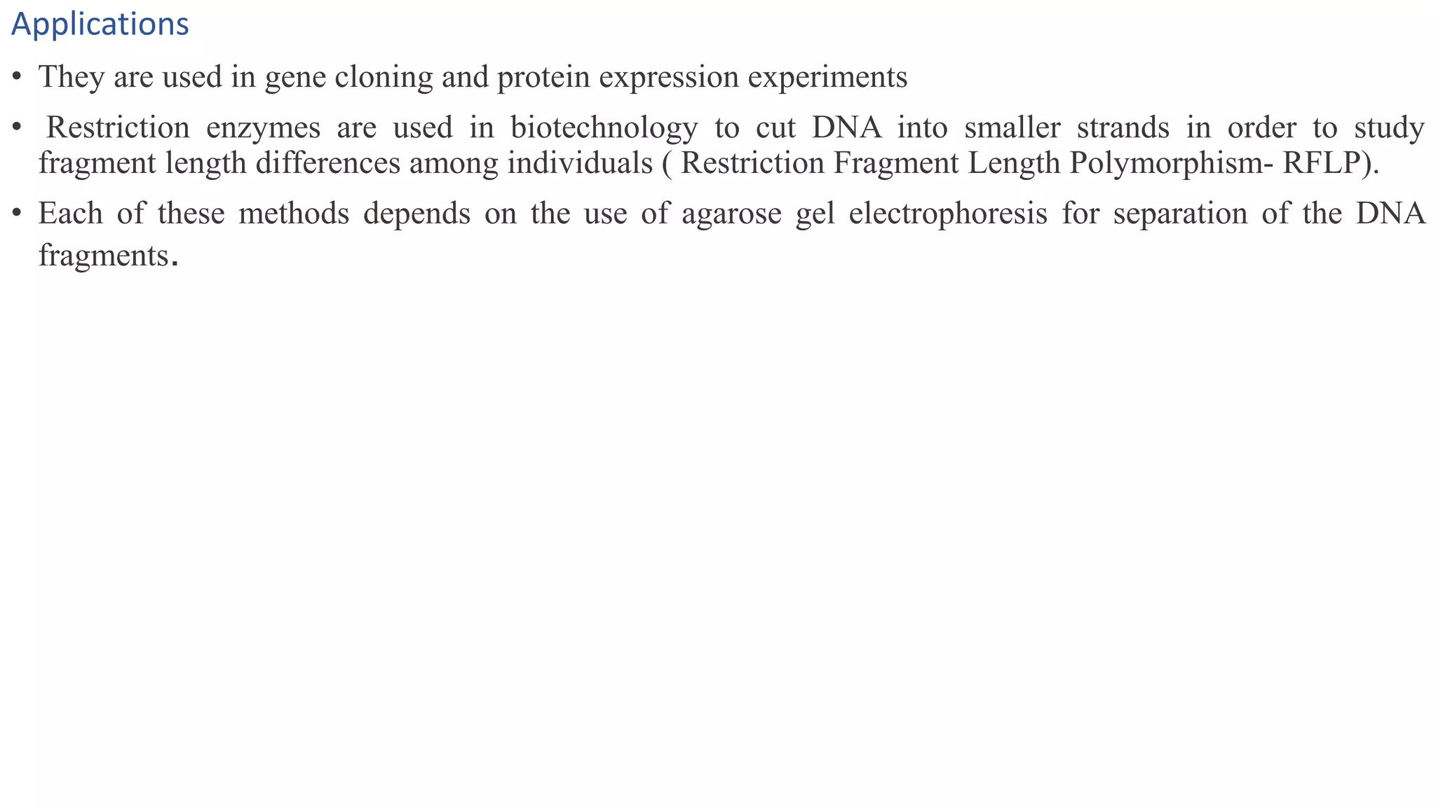 ENZYMES USED IN GENETIC ENGINEERING | PPTX