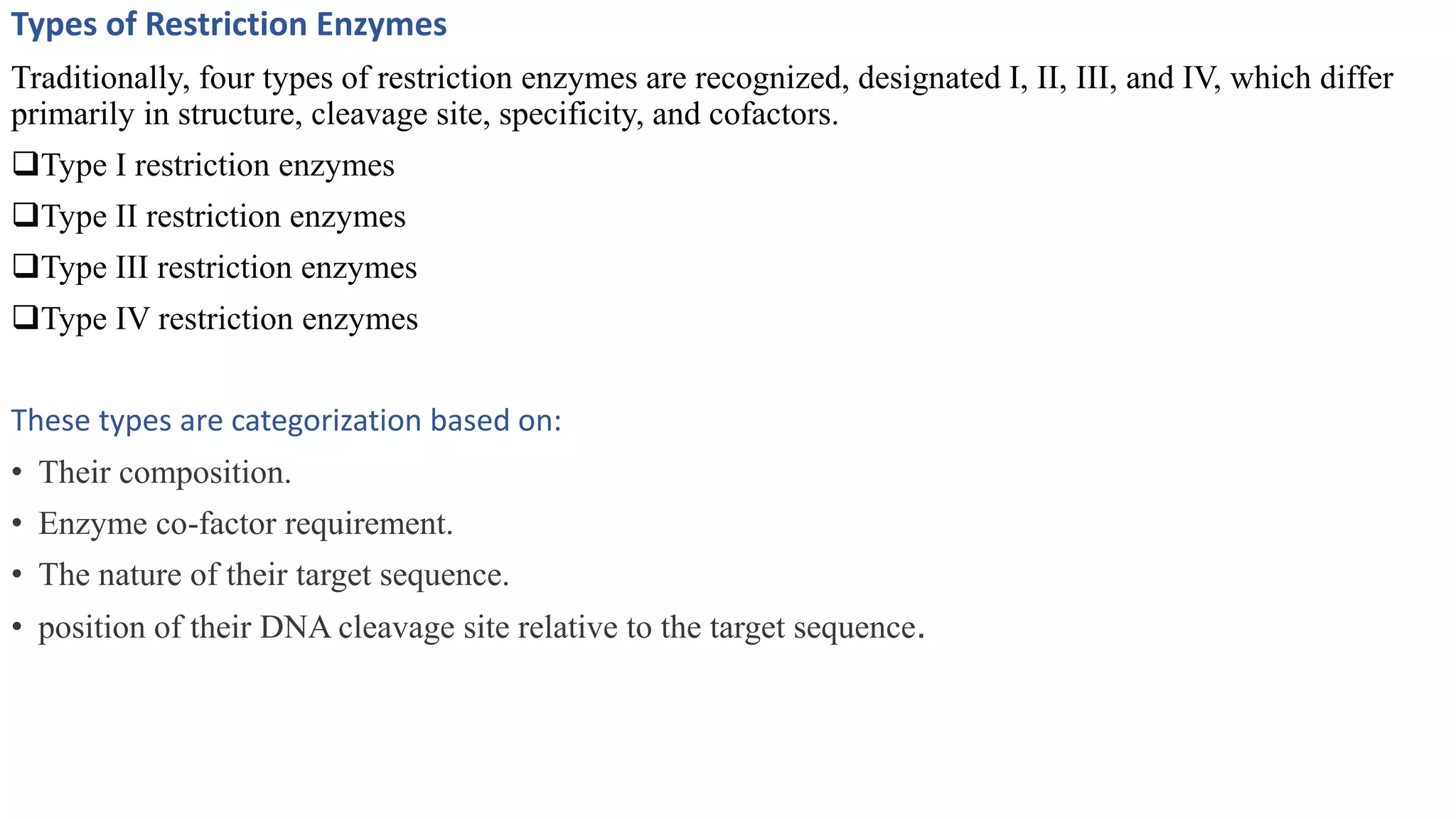 ENZYMES USED IN GENETIC ENGINEERING | PPTX