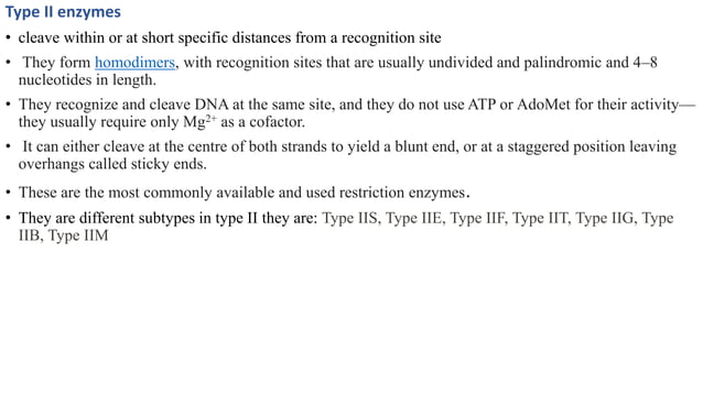 ENZYMES USED IN GENETIC ENGINEERING | PPTX | Programming Languages ...