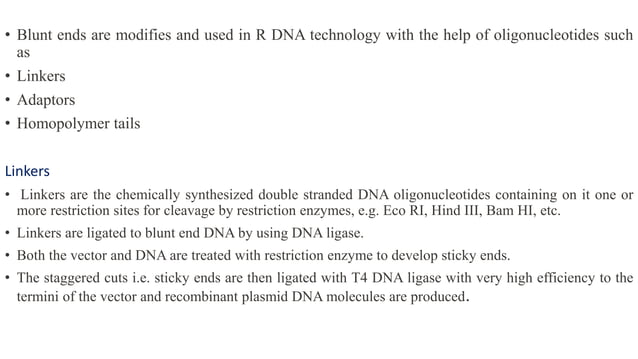 ENZYMES USED IN GENETIC ENGINEERING | PPTX | Programming Languages ...