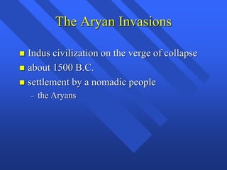 Indus aryan culture.ppt