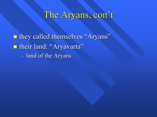 Indus aryan culture.ppt