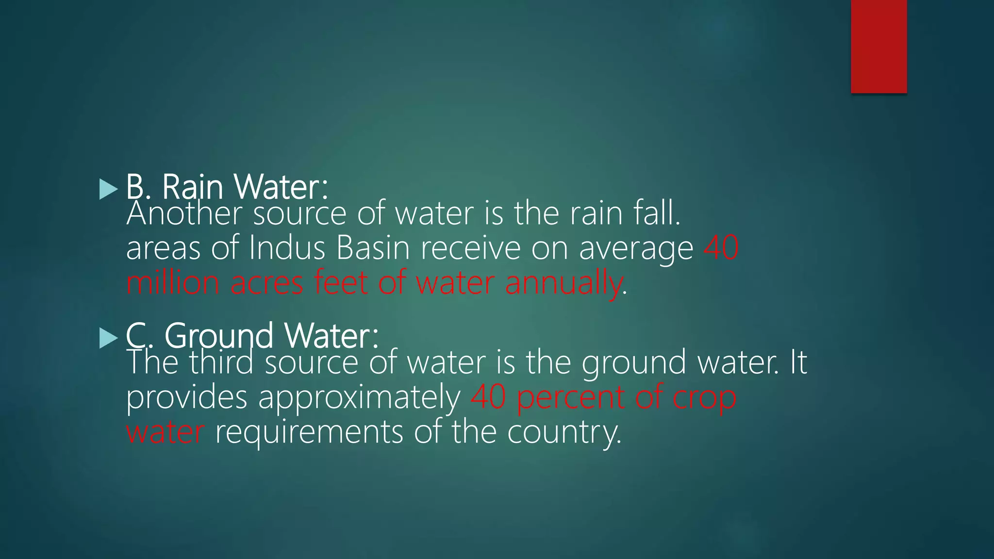 Indus basin irrigation system by Engr. Faiz Rahimoon | PPT