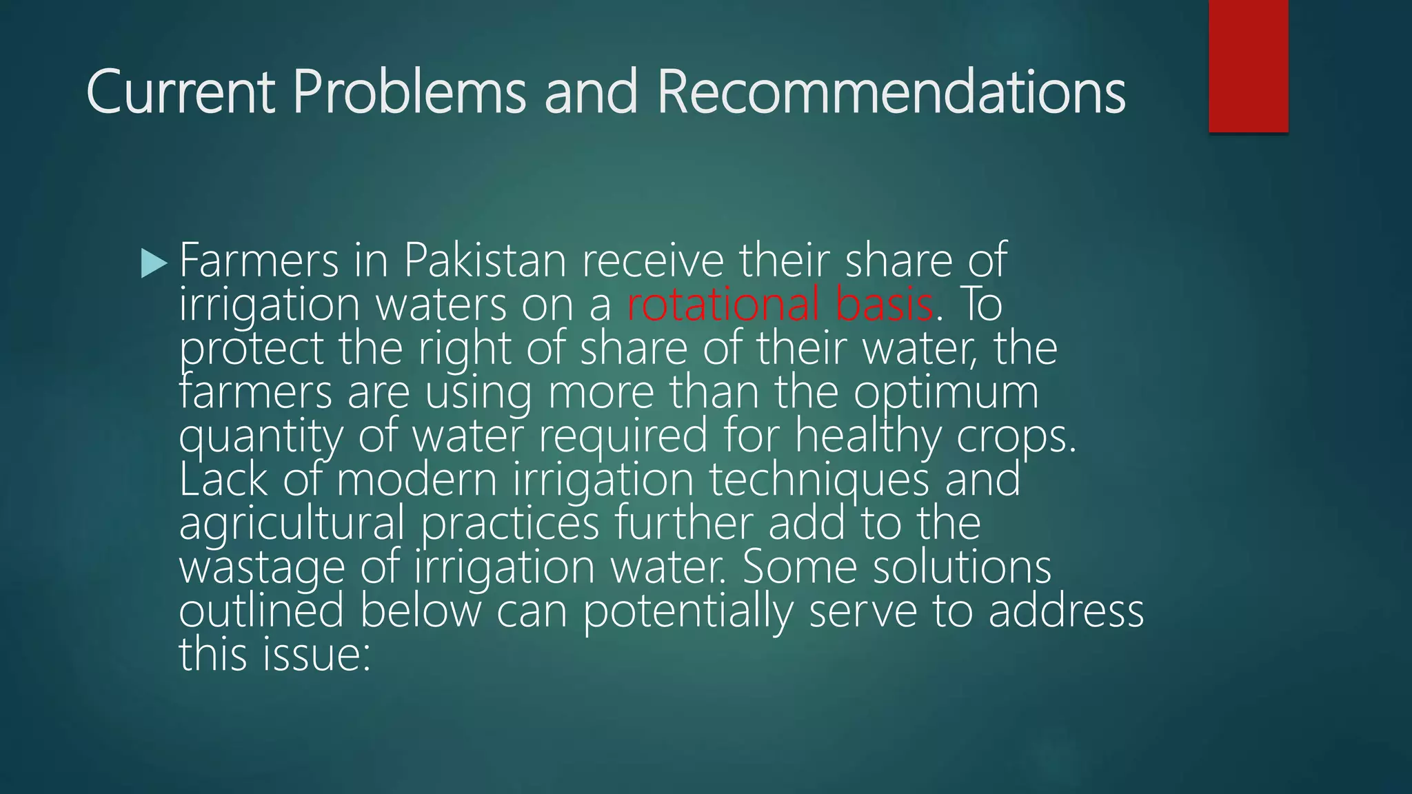 Indus basin irrigation system by Engr. Faiz Rahimoon | PPT