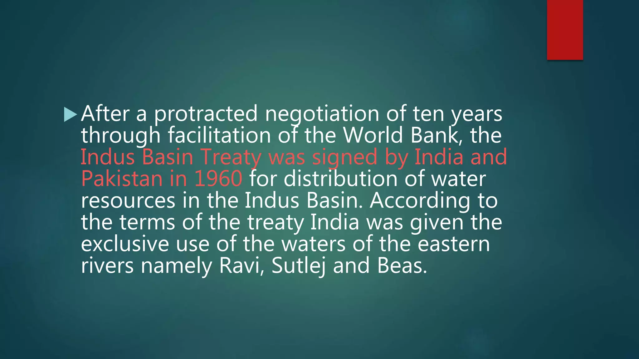 Indus basin irrigation system by Engr. Faiz Rahimoon | PPT