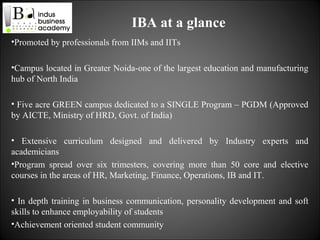 Indus business academy | PPT