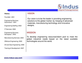 INDUS USA - Presentation | PPT