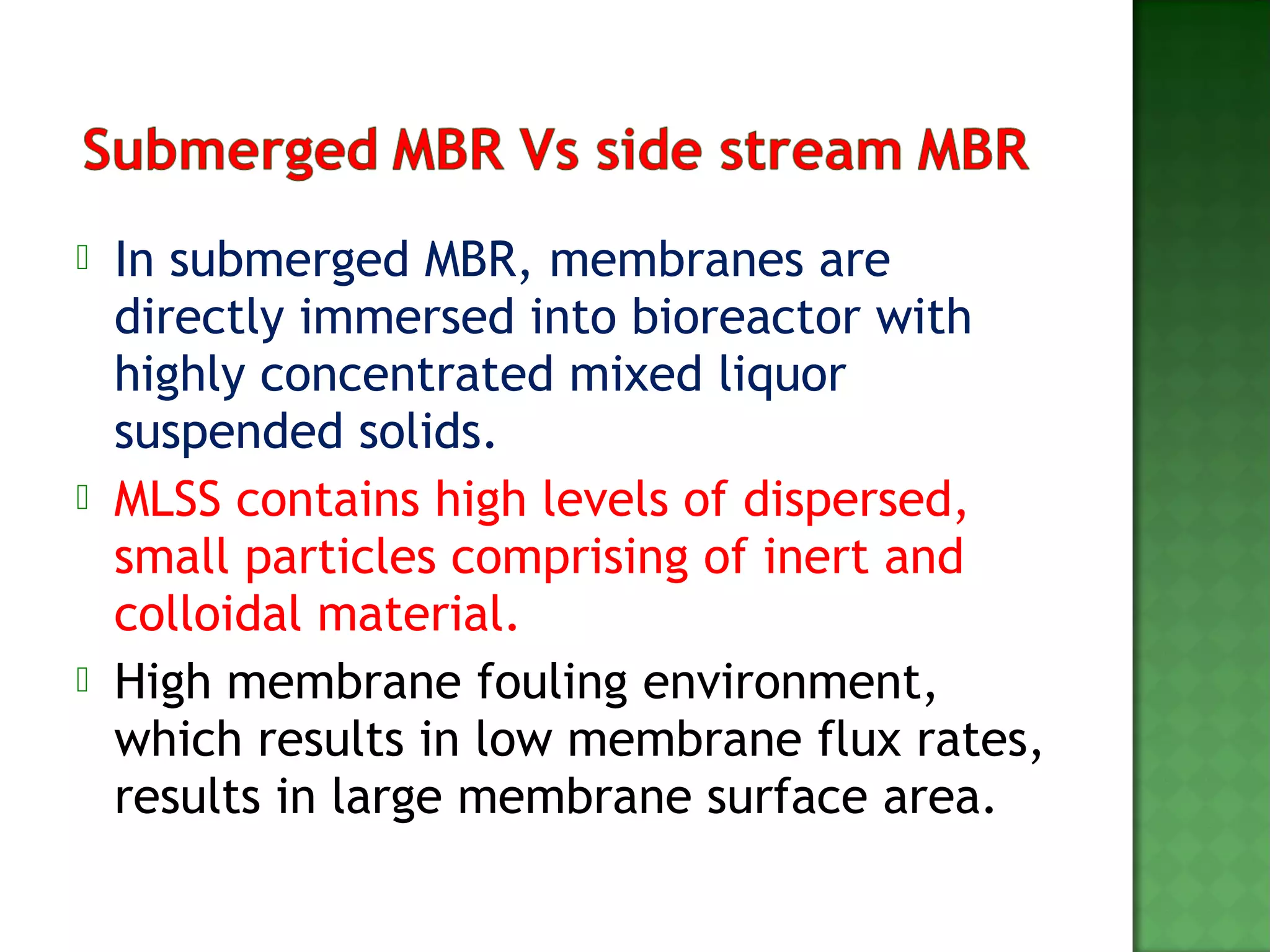 Indus Membrane Bio Reactor Presentation | PPT