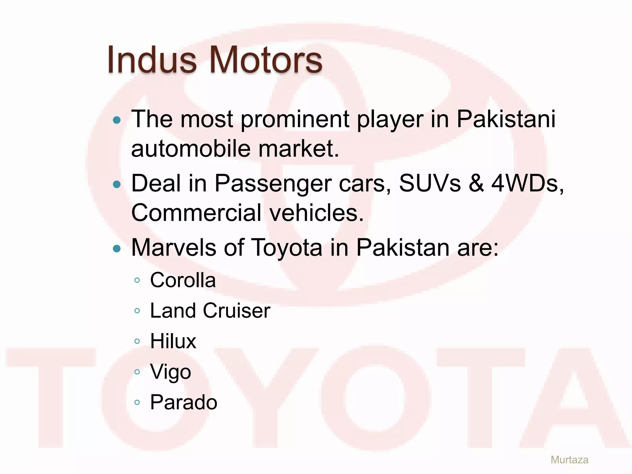 Indus motors | PPTX