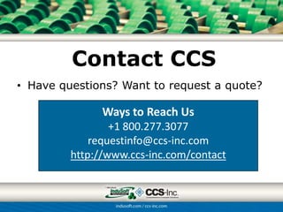 Packaging with InduSoft and CCS-Inc. | PPT