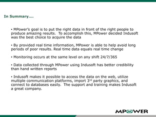 Remote Production Monitoring by Mpower | PDF